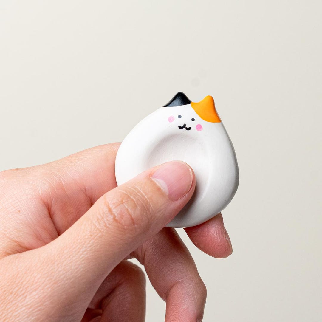 Cat Worry Stone in Matchbox, Pocket Hug Fidget Toy, Emotional Support ...