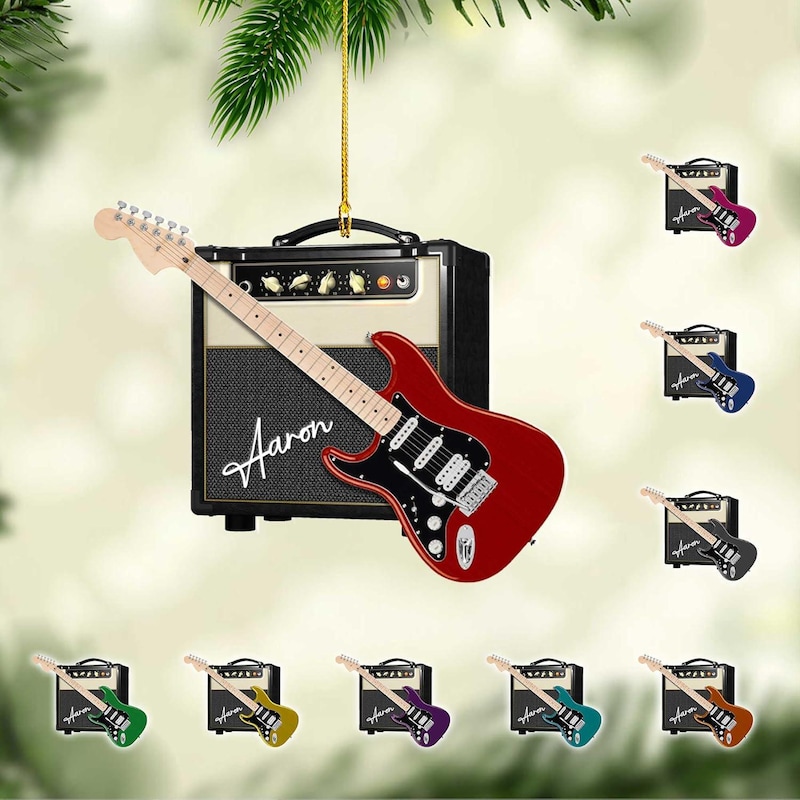 Guitars Christmas Ornament - Etsy
