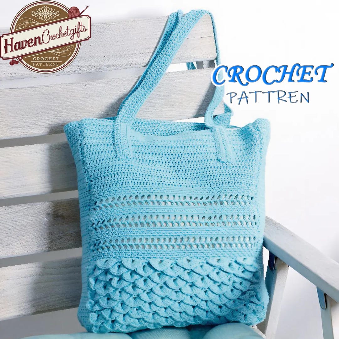 Crocheted Bag, Crochet Pattern, PDF Pattern in English - Etsy