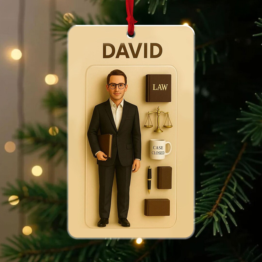Personalized Job Action Figure Acrylic Ornament: Custom Career Keepsake ...