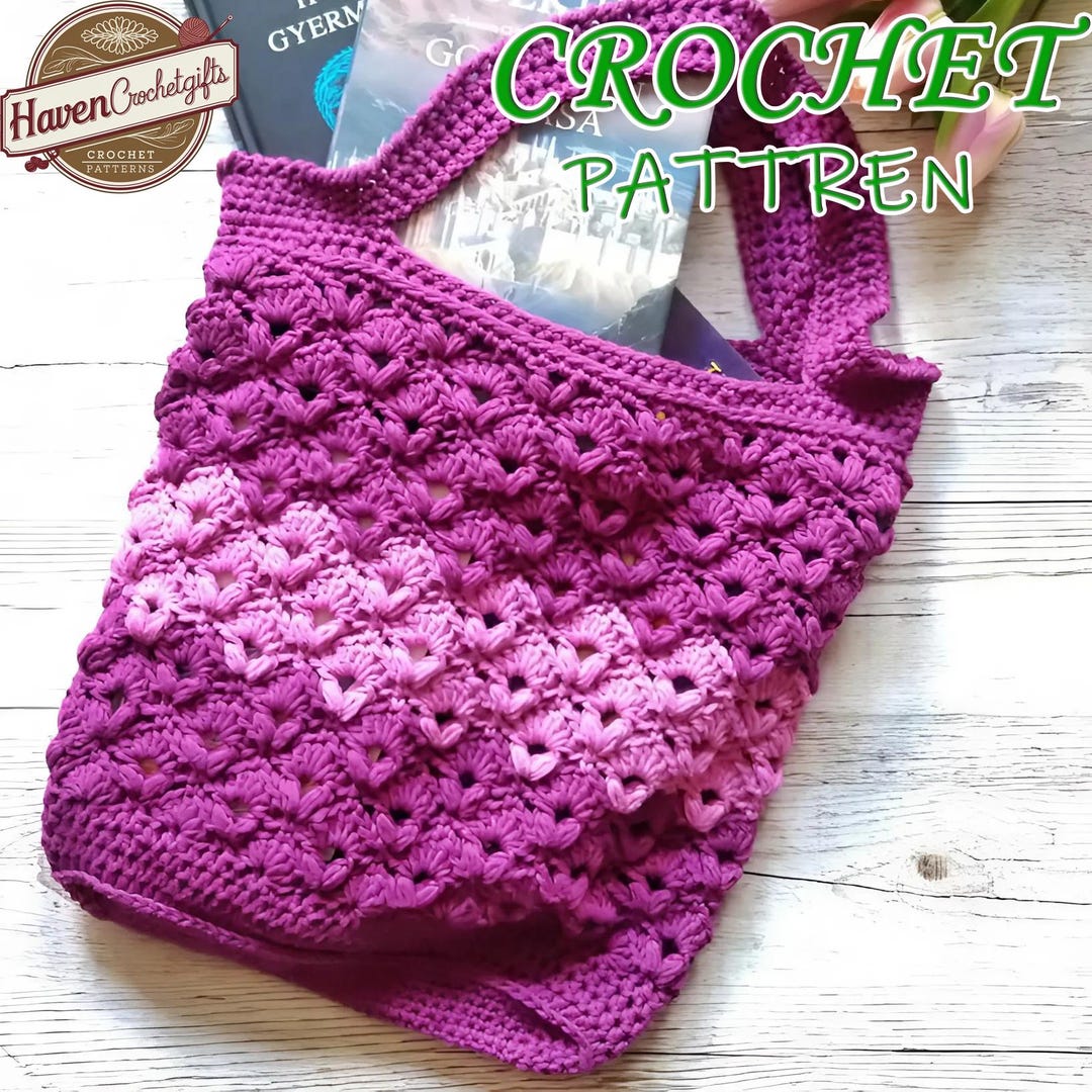 Bag Crochet Pattern Crochet PDF Pattern - Easy Eco-friendly Handmade ...
