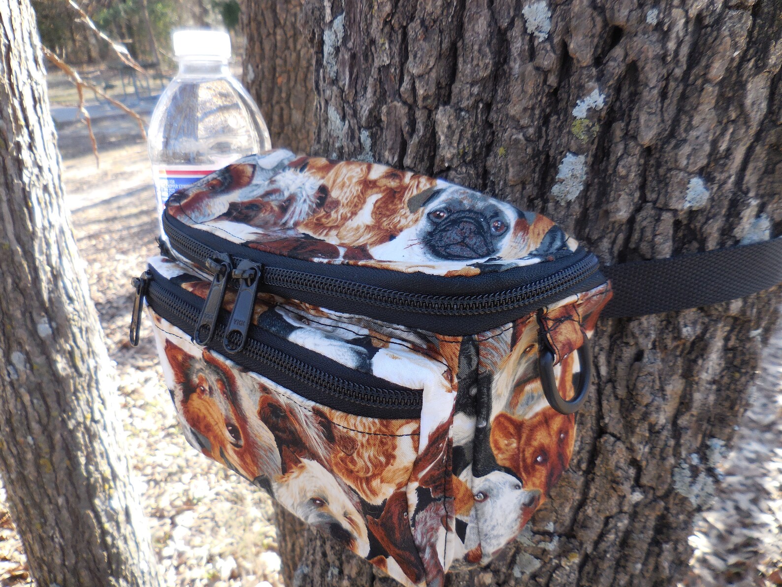 Dog Print Fanny Pack/dog-walking Bag/chemo Pump Bag Free - Etsy