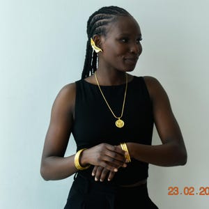 Gold Bangle Bracelet, Heirloom Quality Bracelet, Elegant and Bold ...