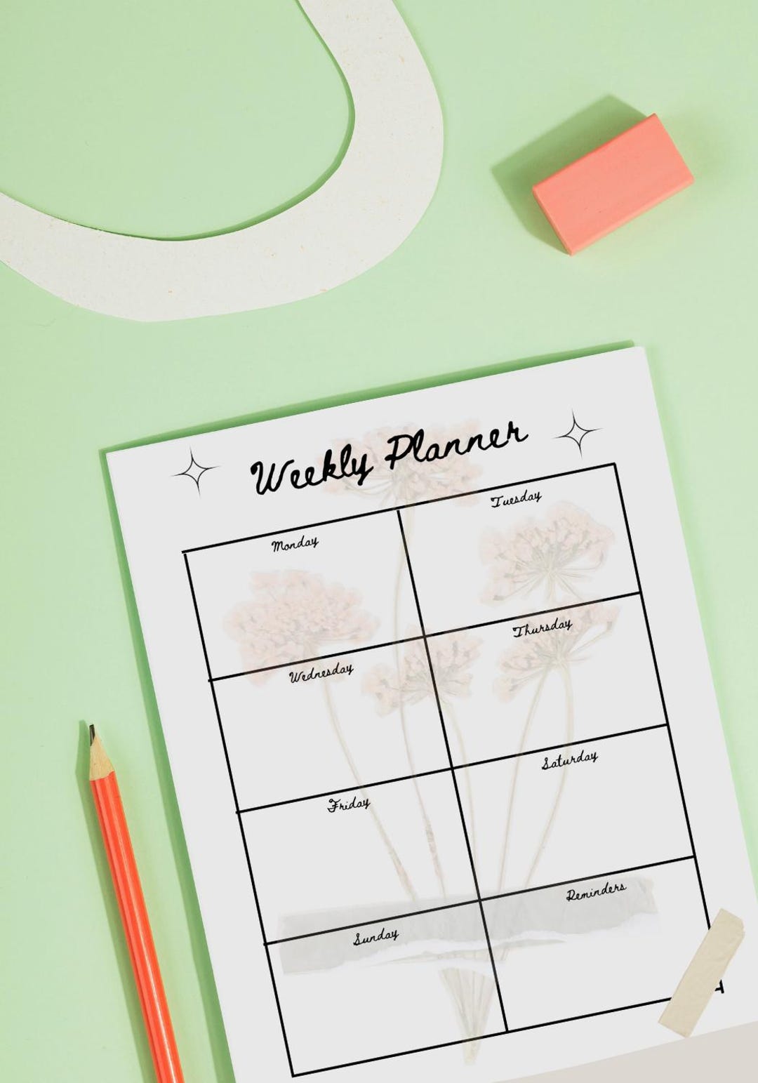 Minimalist Weekly Planner: Simple Elegant Design (printable Planner) - Etsy