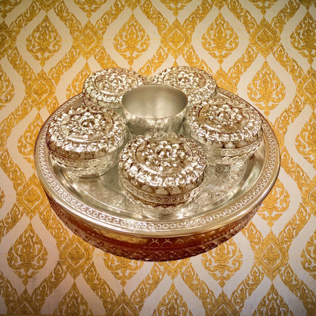 Thai Betel Nut Set – Traditional Chean Mak Decor – Handcrafted Thai ...