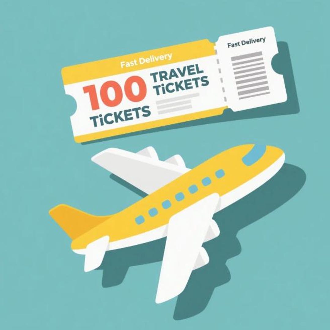 100 TRAVEL Tickets | 100 Nook Miles Tickets| Fast Delivery - Etsy