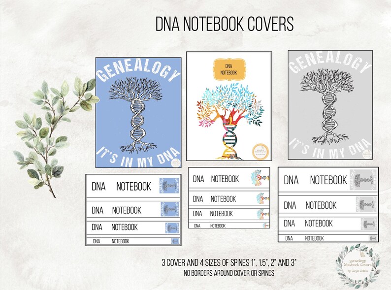 DNA Notebook Covers - 3 Different Covers - Etsy