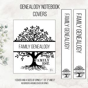 Genealogy Notebook Covers - Family Genealogy - Etsy