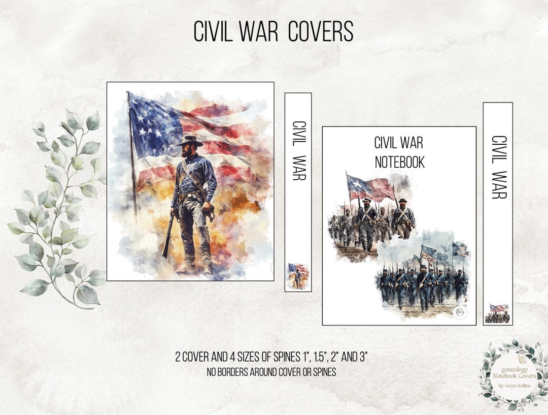 Civil War Notebook Covers - Etsy