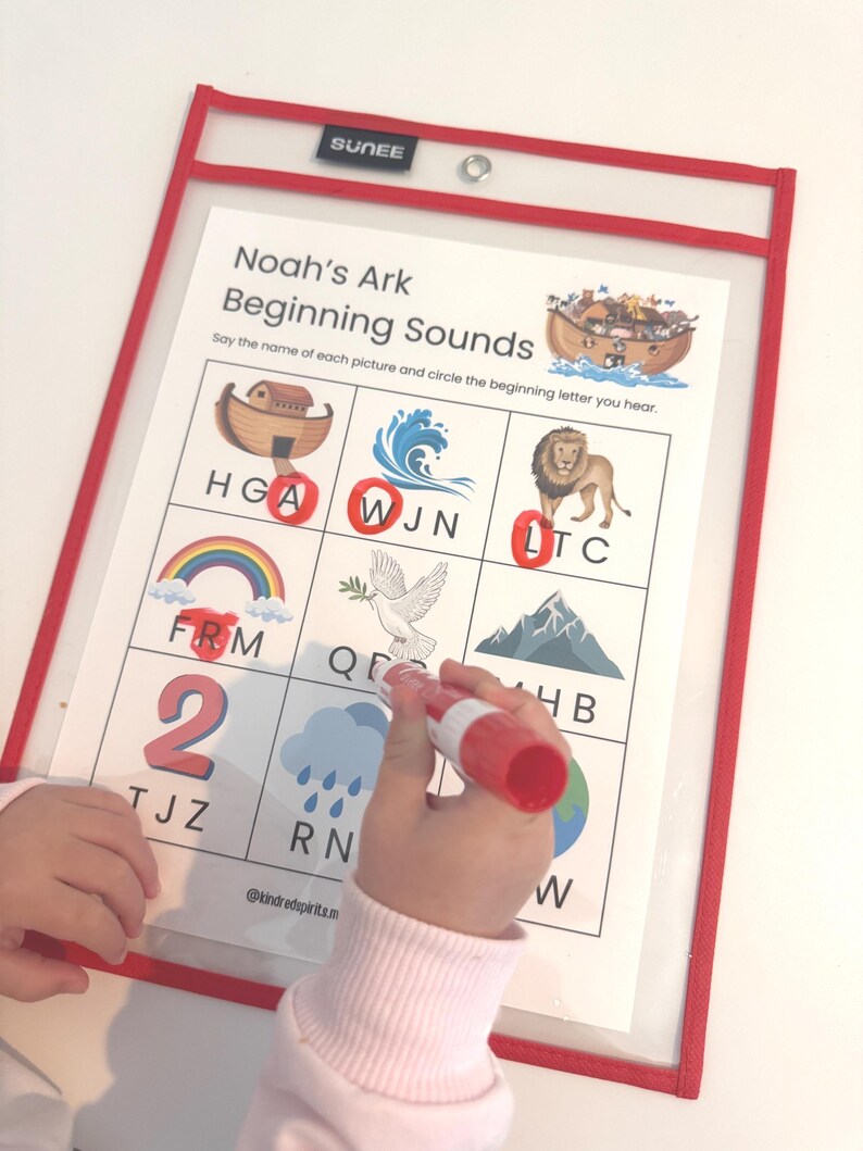 Noah's Ark Beginning Sounds Activity - Etsy