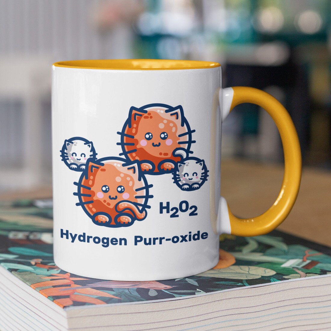 Hydrogen Purr-oxide Cat Chemistry Pun Cute Science Ceramic - Etsy UK