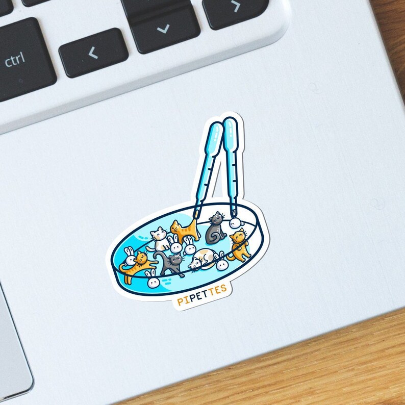 Pipettes Pun Sticker Science Joke Die Cut Vinyl Sticker - Etsy