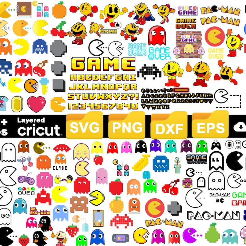 Pacman Party Game Downloads - Etsy