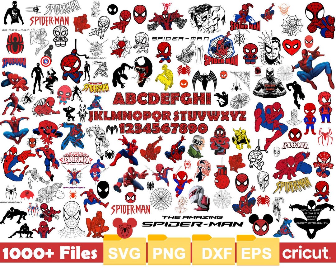 Spider Hero SVG Bundle Cute Web Masked Hero Clipart and Spider Webs ...