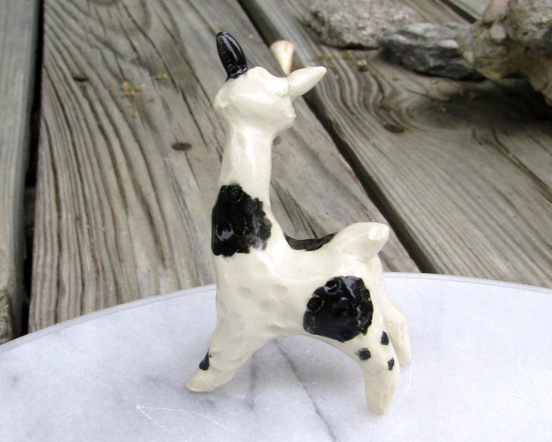 Cria Sculpture - Baby Llama Figurine - Hand Sculpted Animals - Pottery ...
