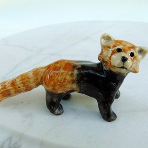 Red Panda Animal Sculpture - Pottery Animal Sculpted Figurine - Etsy