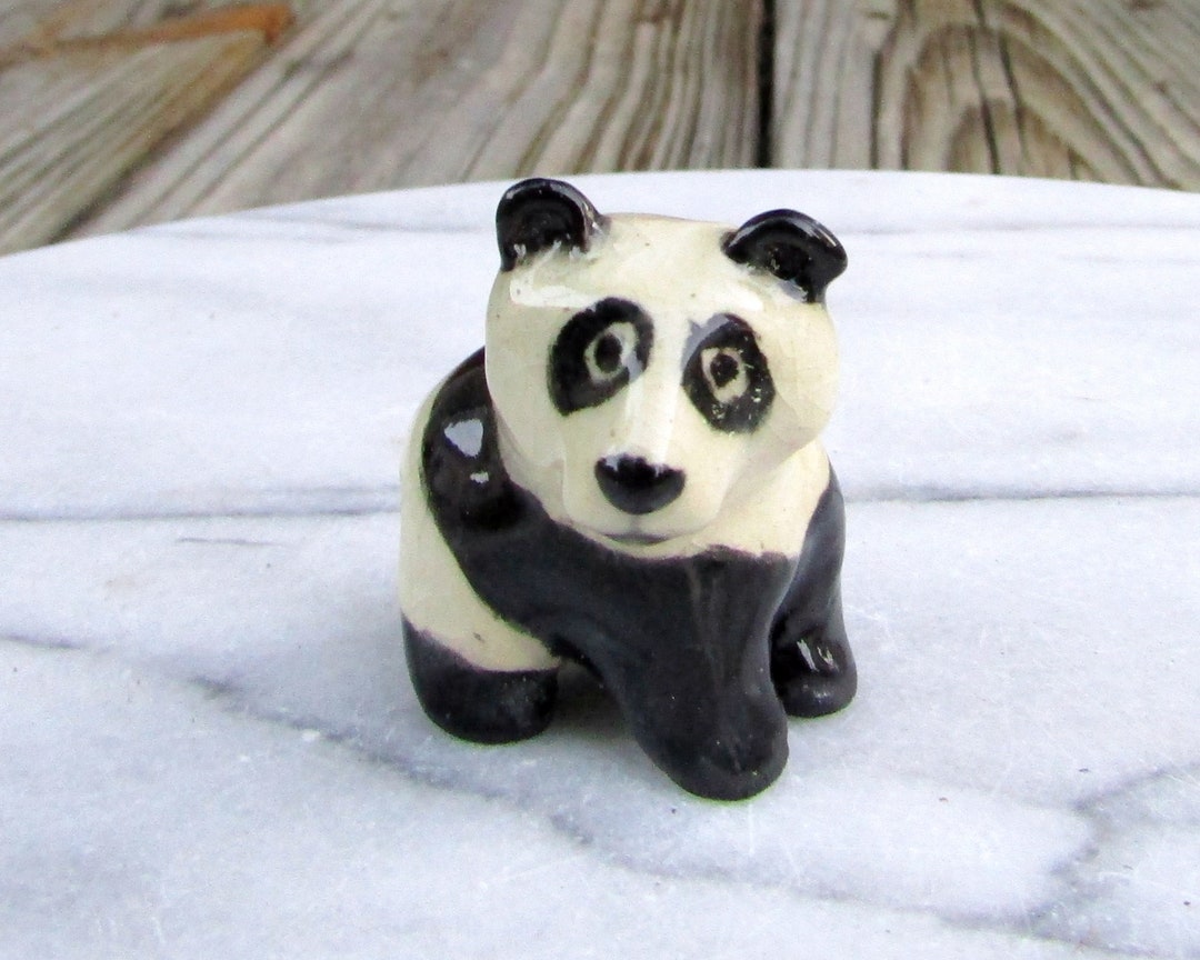 Giant Panda Miniature - Panda Figurine - Panda Terrarium Figurine ...