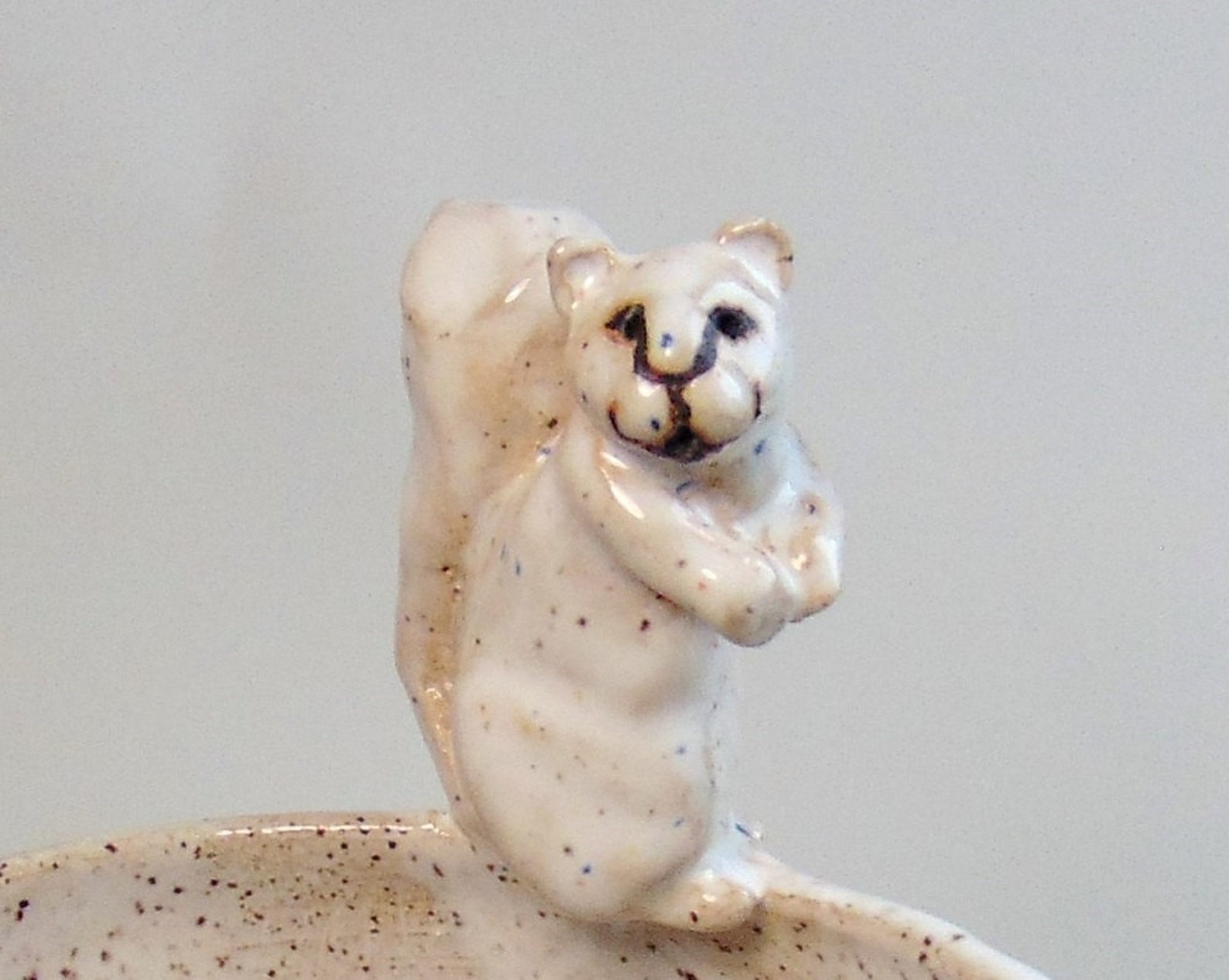 Squirrel Pottery Vase - Pencil Holder - Nut Bowl - Wheel Thrown ...