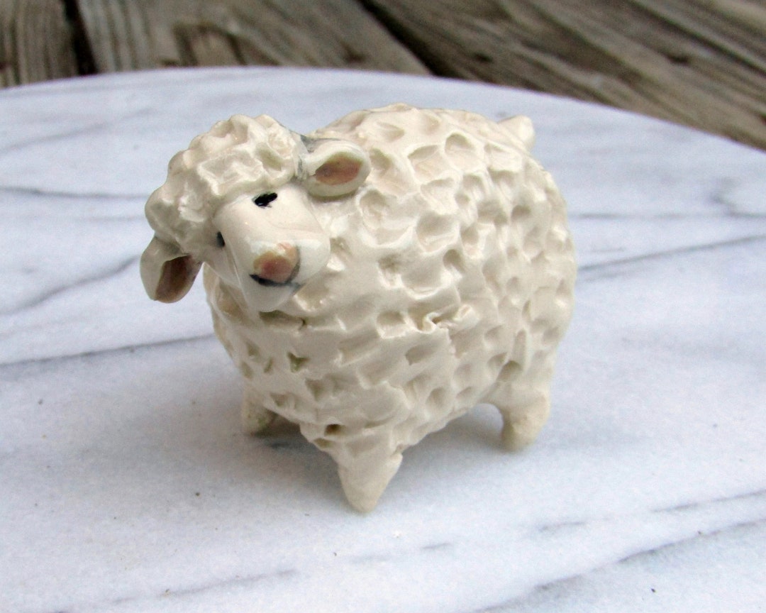Sheep Sculpture Hand Built Animal Nativity Animal Sculpture Lamb ...