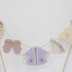 Baby Shower Baby Girl Baby Boy Baby Doll Clothesline Cake Topper - Etsy