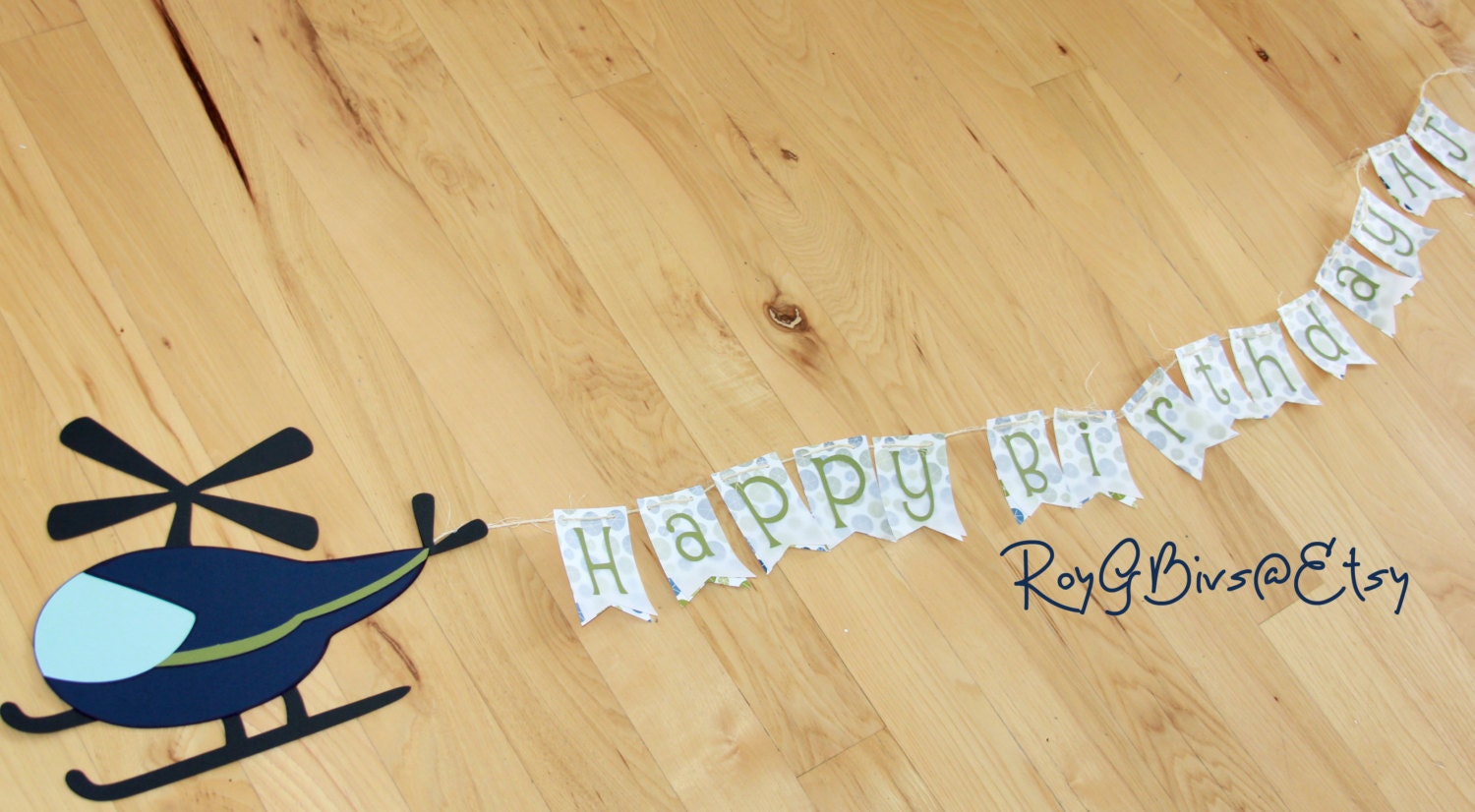 Helicopter Flying Birthday Banner Personalized - Etsy