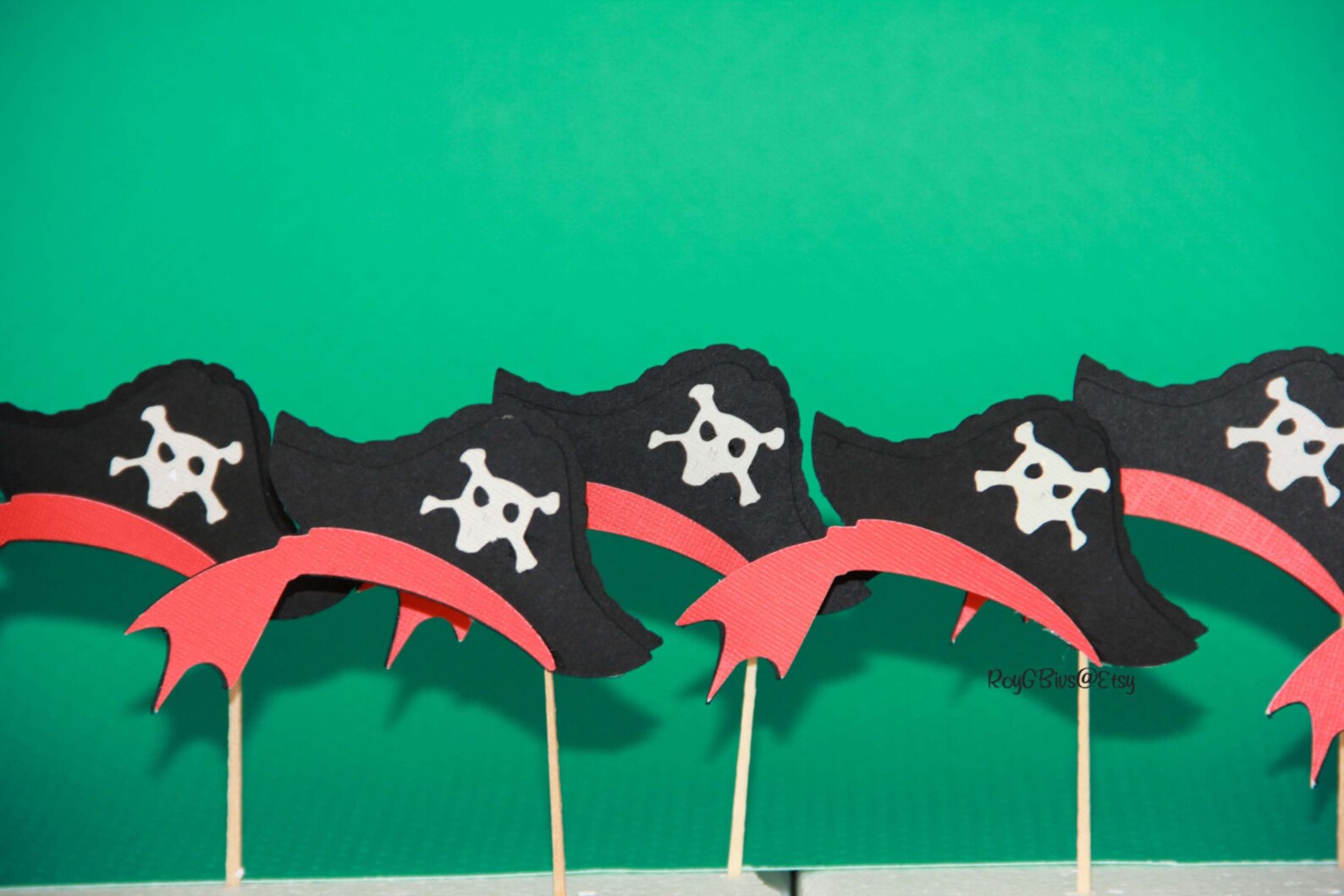 Pirate Hat Cupcake Toppers Pirate Birthday | Etsy