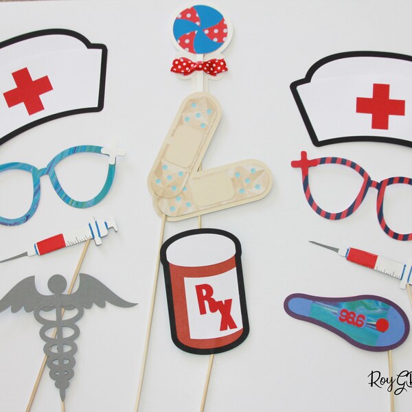 Nurse Photo Booth Props - Etsy