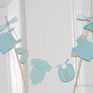 Baby Shower Baby Girl Baby Boy Baby Doll Clothesline Cake Topper - Etsy