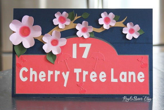 Mary Poppins 17 Cherry Tree Lane Sign/Decoration by RoyGBivs - Paper ...