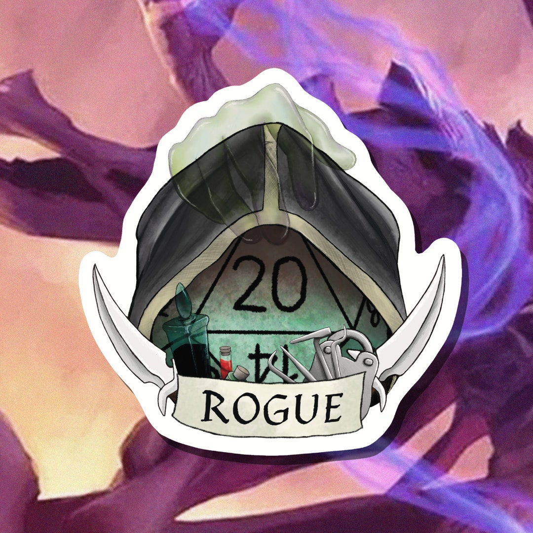 Dnd Sticker Rogue Class Critical Role D20 Rogue Dungeons and Dragons - Etsy