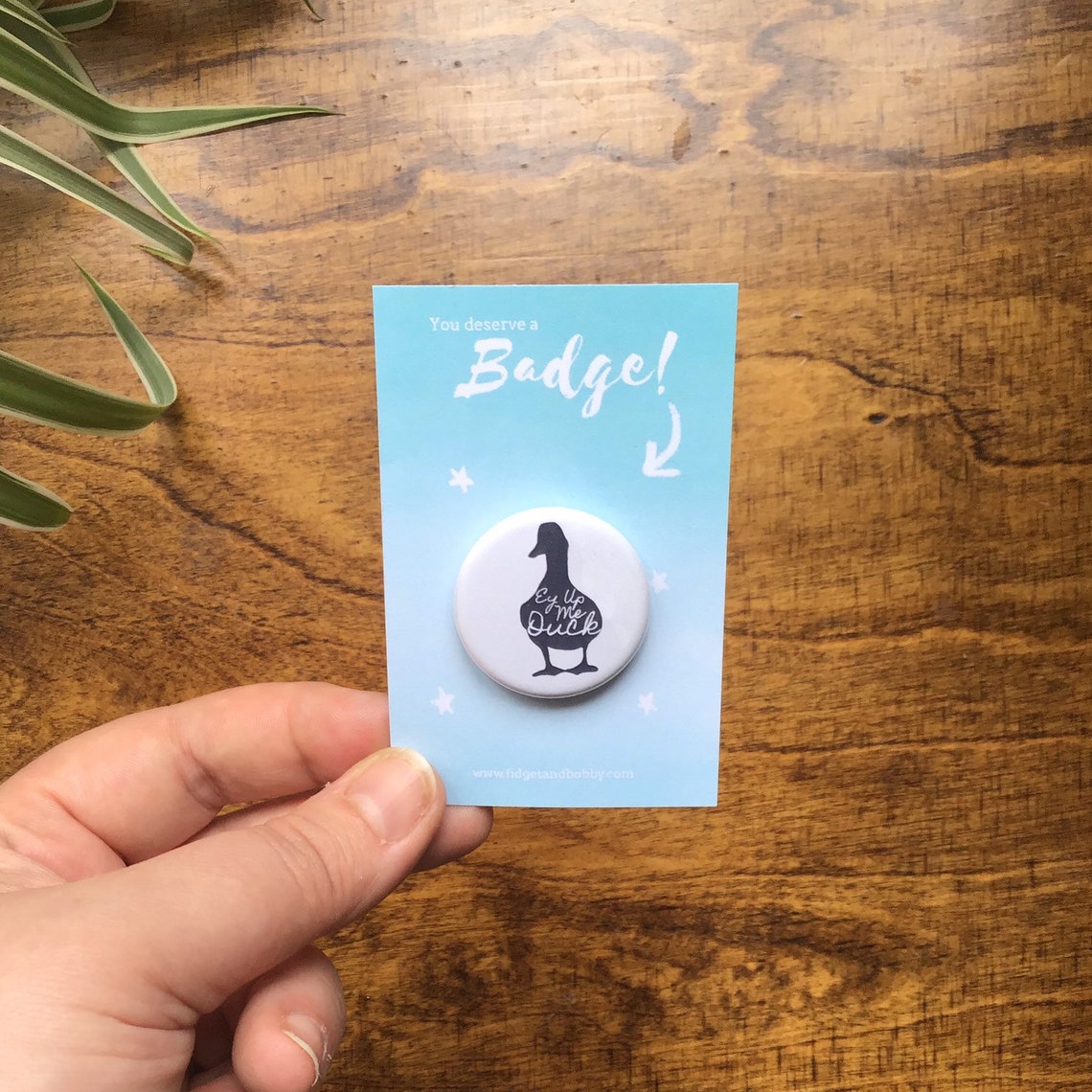 Ey up Me Duck Badge Derby Badge Duck Badge Yellow Cute - Etsy