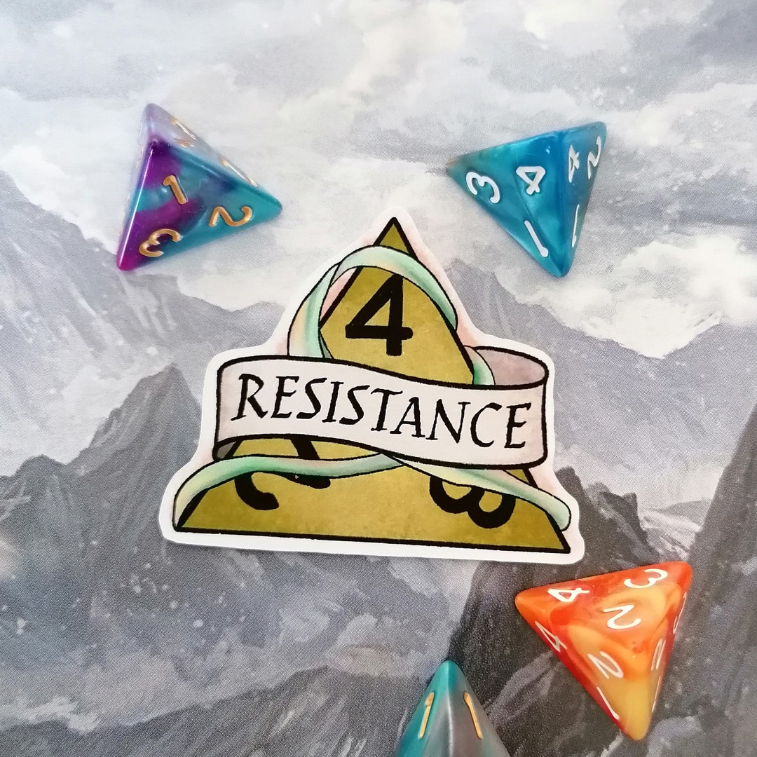 Resistance Sticker Dnd Sticker Dungeons and Dragons - Etsy UK
