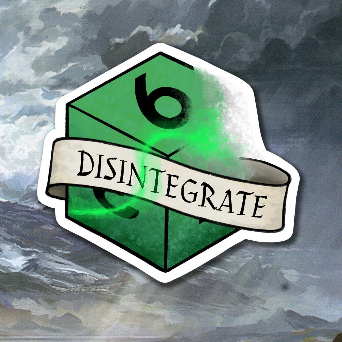 Disintegrate Sticker - Dnd Sticker - Dungeons and Dragons - Etsy