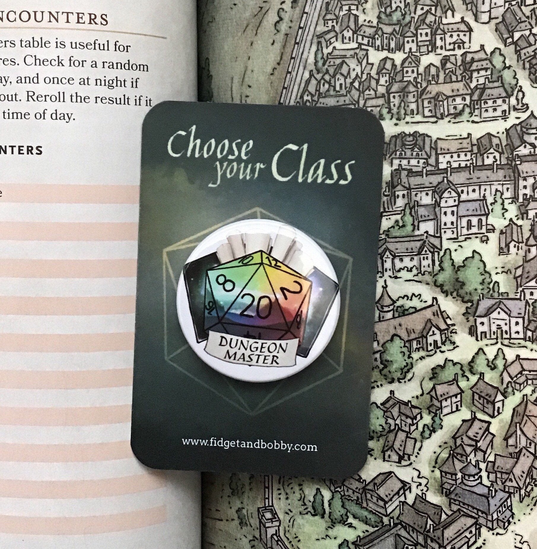 Dnd Dungeon Master Pin Badge 38mm Badge D20 Critical - Etsy