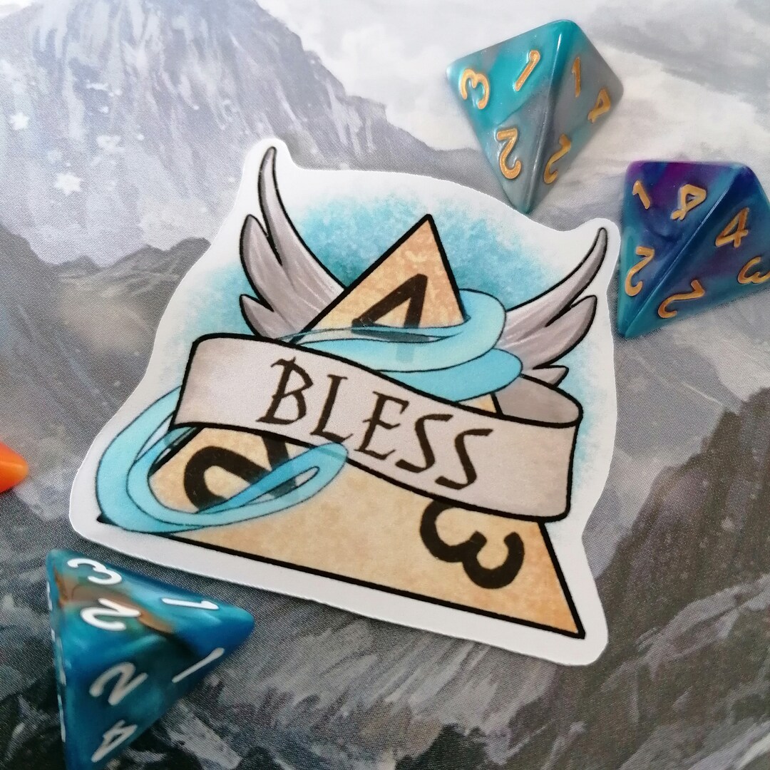 Bless Sticker Dnd Sticker Dungeons and Dragons - Etsy