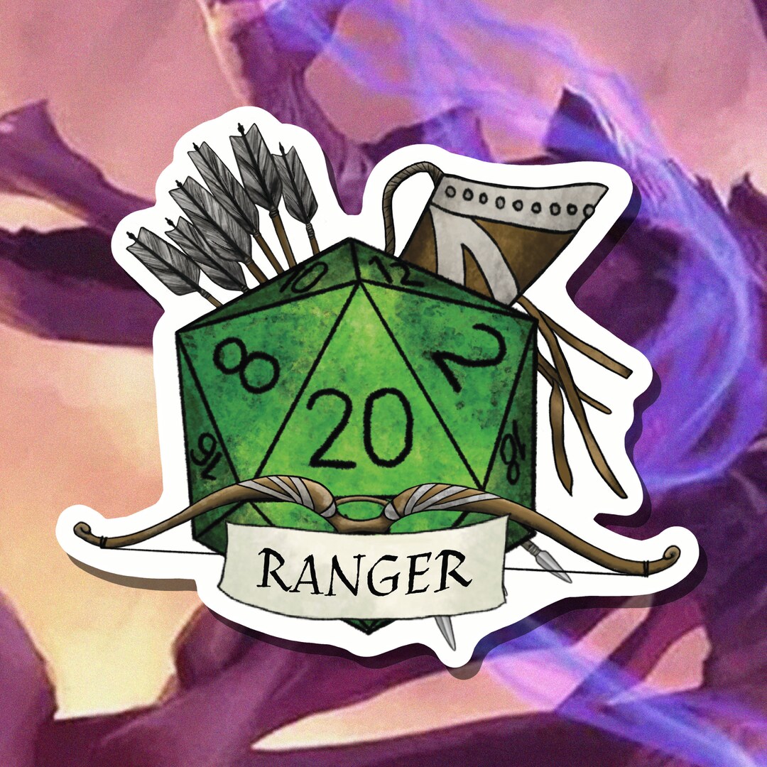 Dnd Sticker - Ranger Class - Critical Role - D20 - Ranger Dungeons and ...