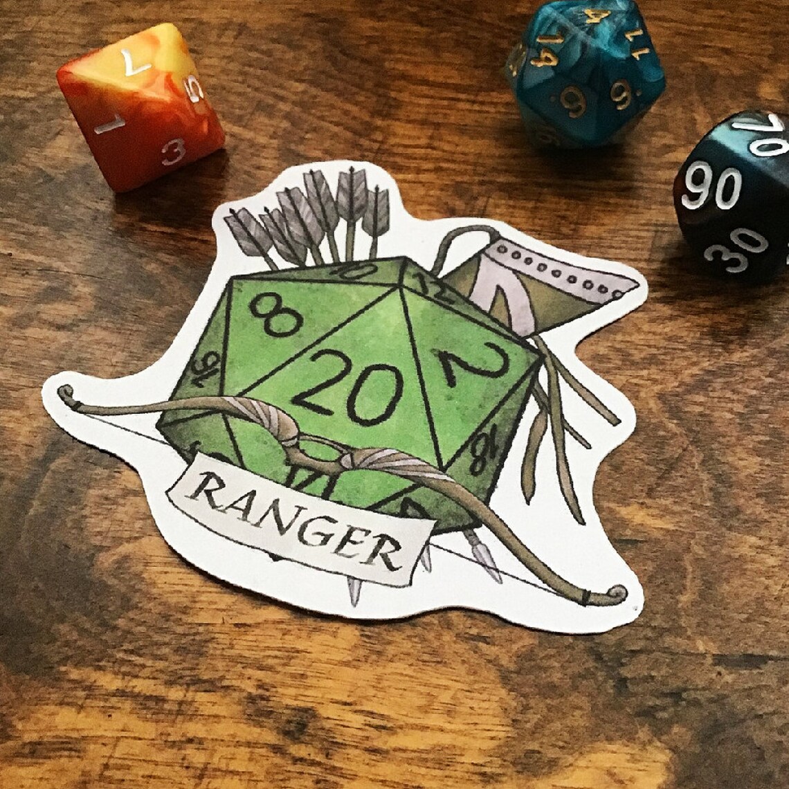 Dnd Sticker Ranger Class Critical Role D20 Ranger | Etsy