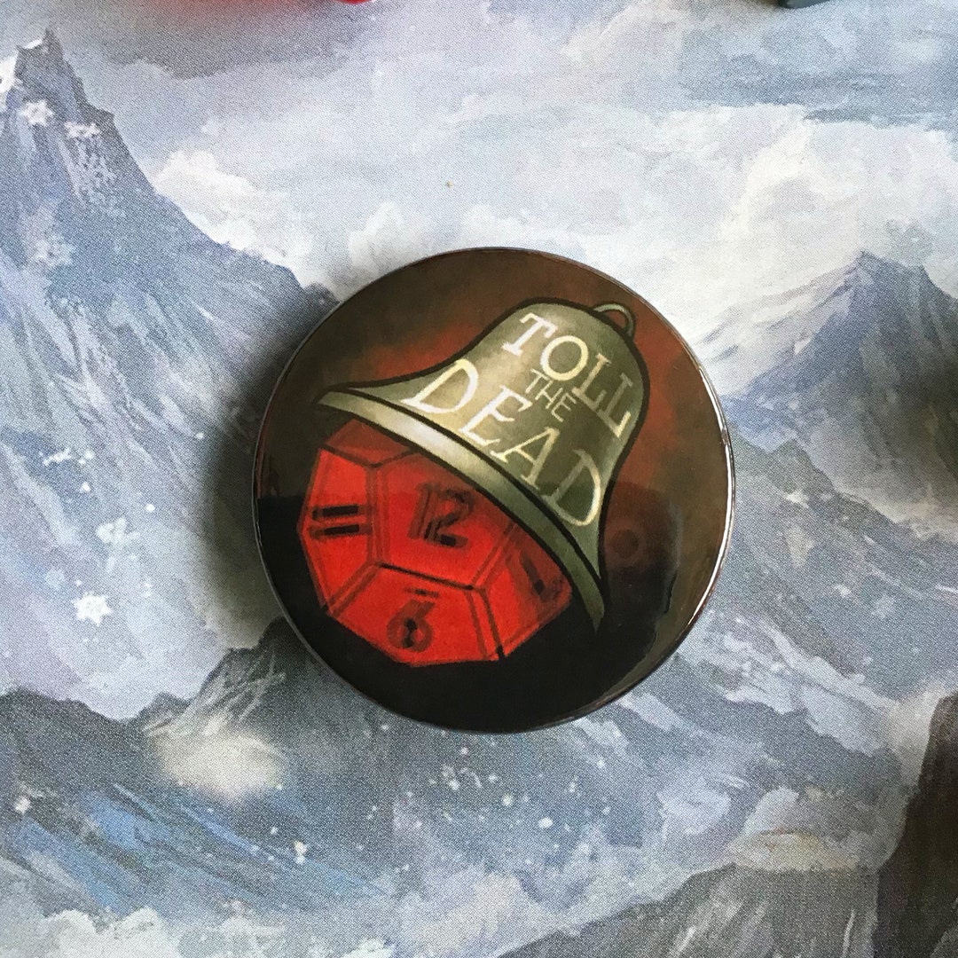 Toll the Dead Badge Spell Badge 38mm Badge Dungeons and Dragons Badge ...