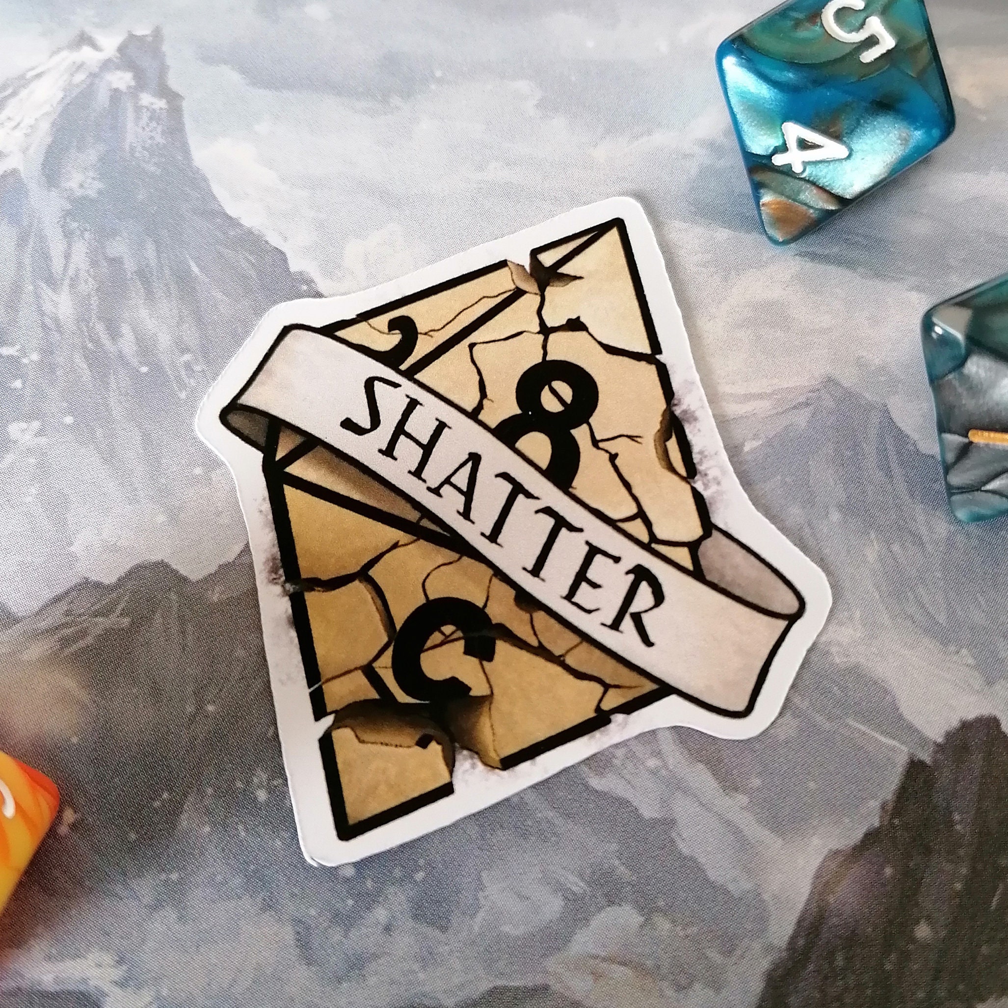 Shatter Sticker Dnd Sticker Dungeons and Dragons - Etsy UK