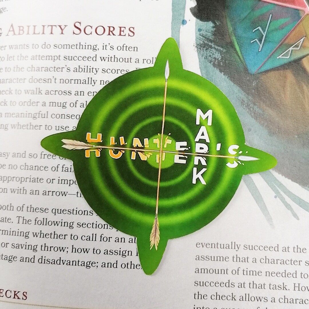 Dnd Sticker Hunter's Mark Ranger Sticker Dungeons and Dragons - Etsy