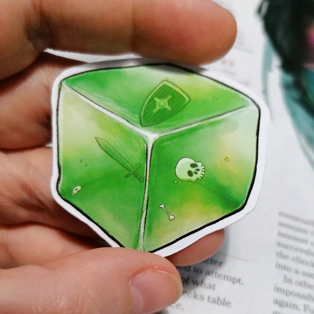 Dnd Gelatinous Cube Sticker - Dungeons and Dragons Planner Decoration ...