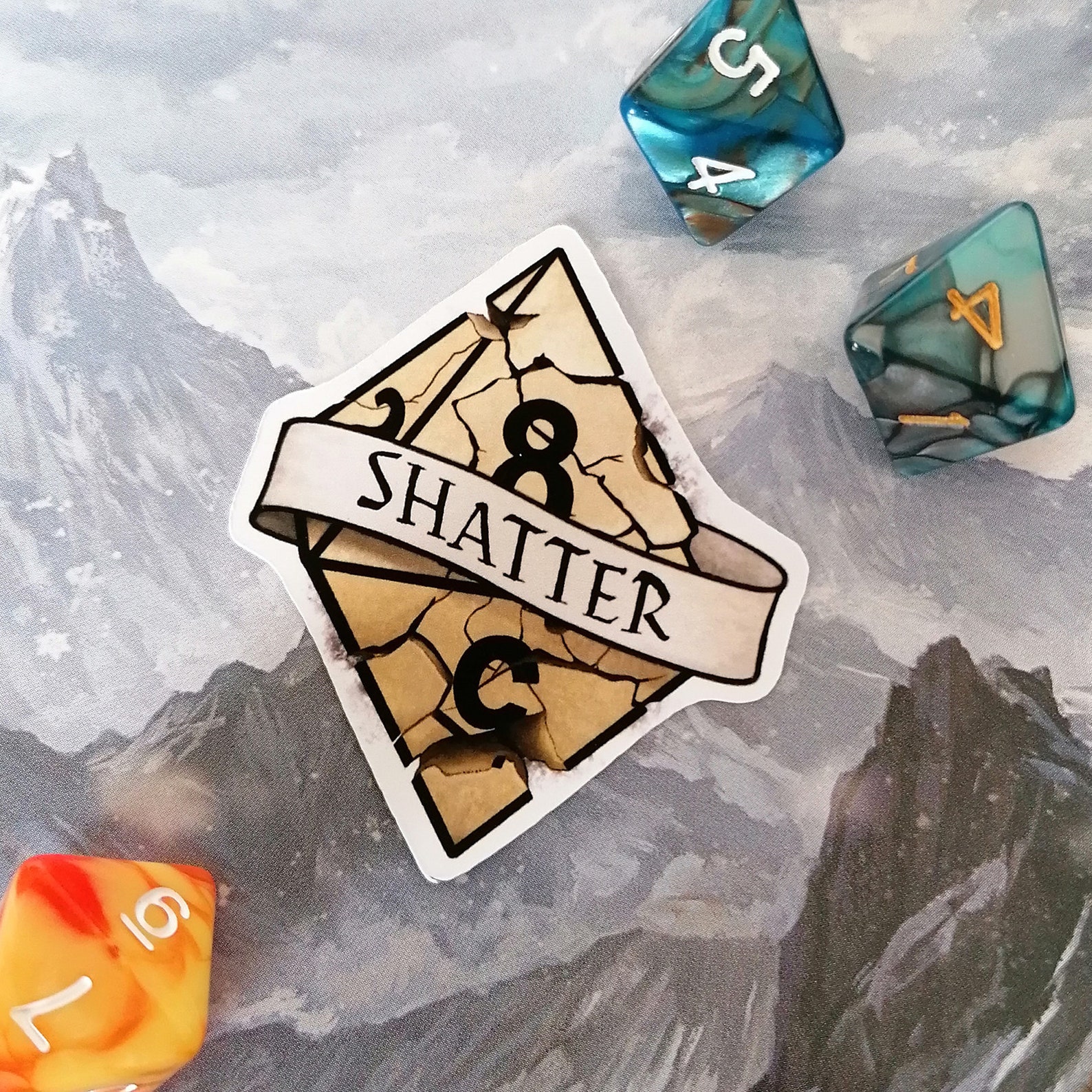 Shatter Sticker Dnd Sticker Dungeons and Dragons - Etsy UK