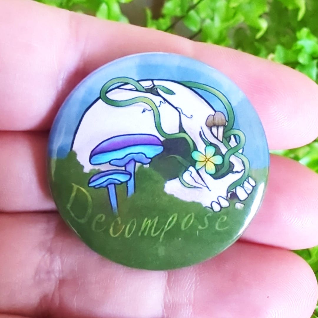 Decompose Badge - Spell Badge - 38mm Badge - Dungeons and Dragons Badge ...