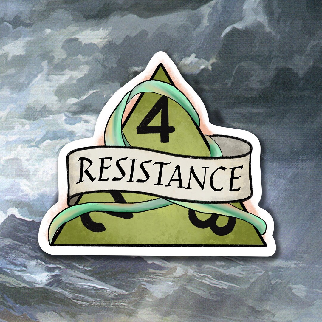 Resistance Sticker Dnd Sticker - Dungeons and Dragons - Etsy