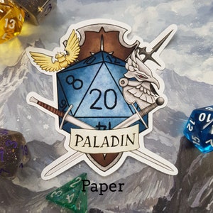 Dnd Sticker - Paladin Class - Critical Role - D20 - Paladin Dungeons ...