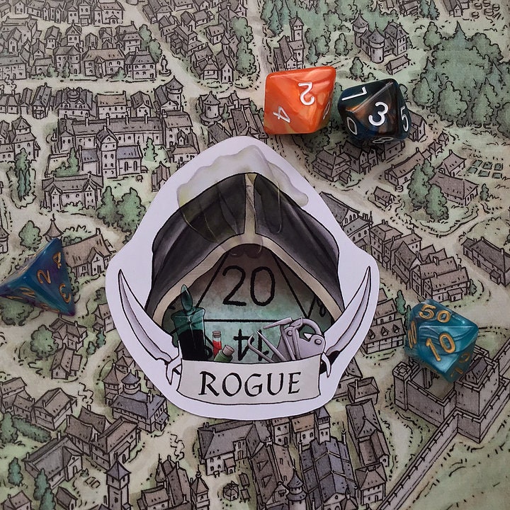 Dnd Sticker Rogue Class Critical Role D20 Rogue - Etsy UK
