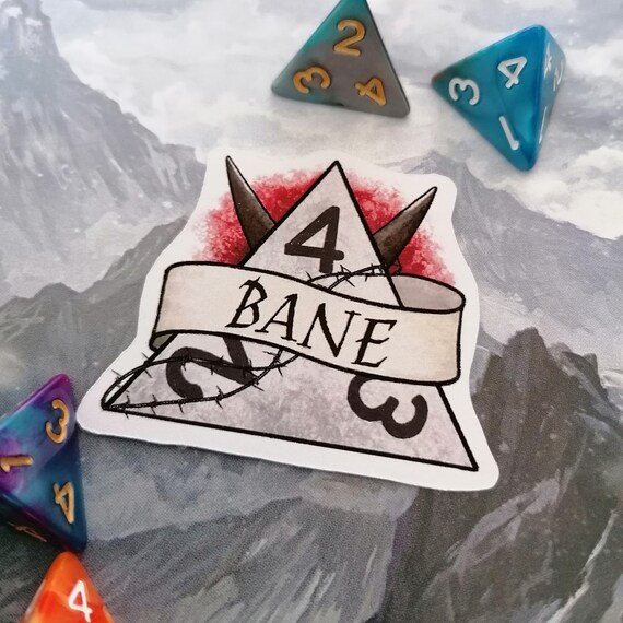 Bane Sticker Dnd Sticker Dungeons and Dragons - Etsy UK
