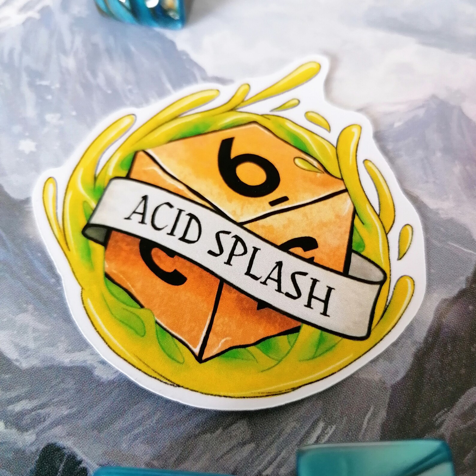 Acid Splash Sticker Dnd Sticker Dungeons and Dragons - Etsy