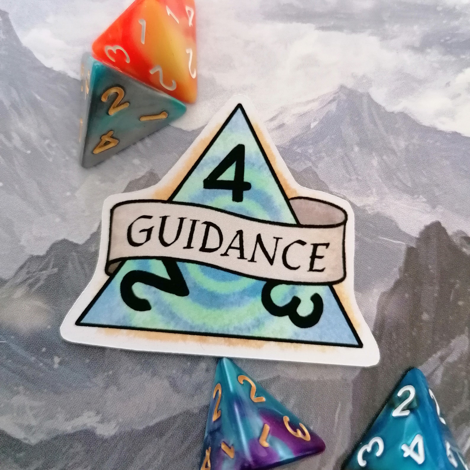 Guidance Sticker Dnd Sticker - Dungeons and Dragons - Etsy