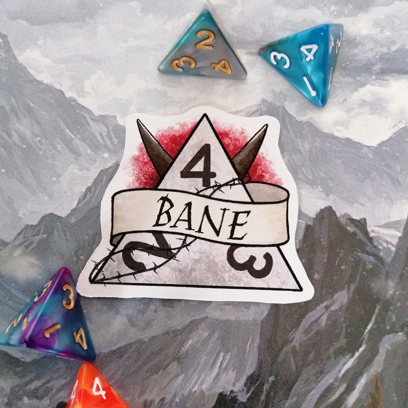 Bane Sticker Dnd Sticker Dungeons and Dragons - Etsy